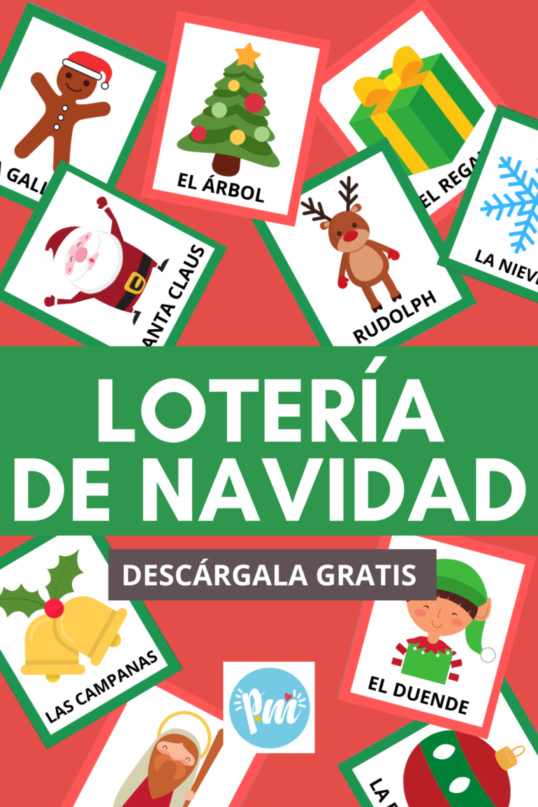 Lotería de Navidad para niños. Imprimible gratis. - Poder Mamá