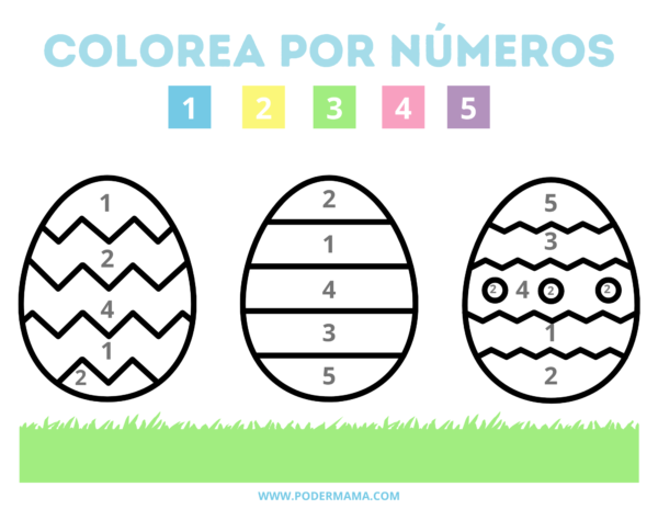 Actividades de Pascua para niños. Imprimible gratis. - Poder Mamá