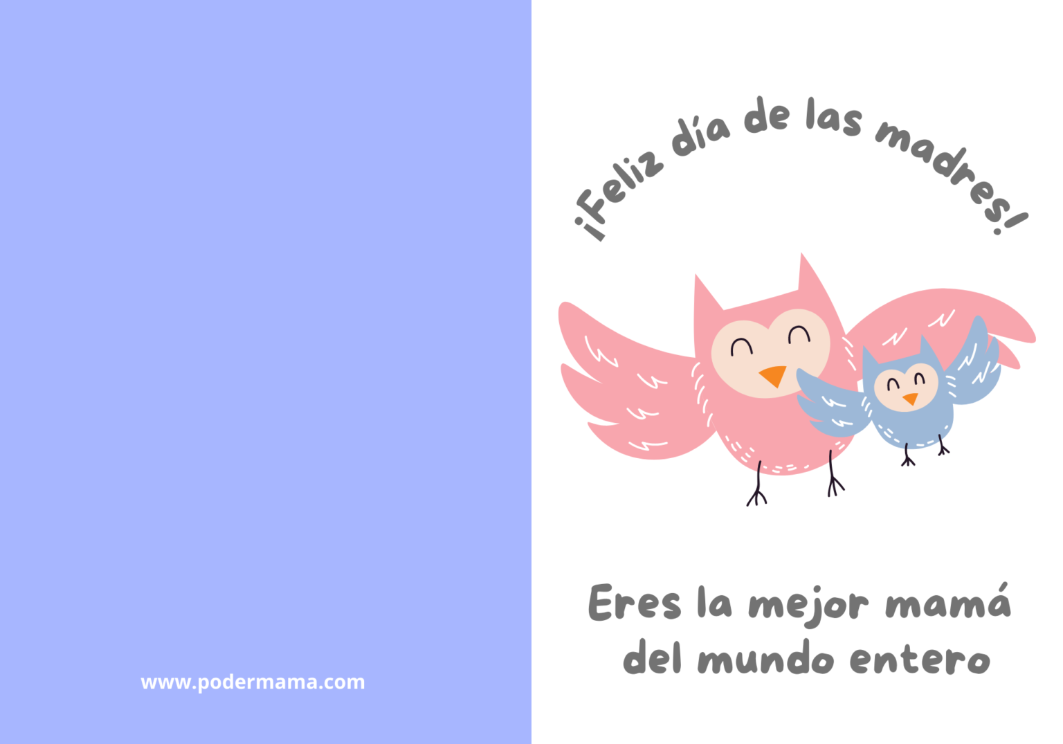 Tarjetas del Día de las Madres. Descarga gratis. - Poder Mamá