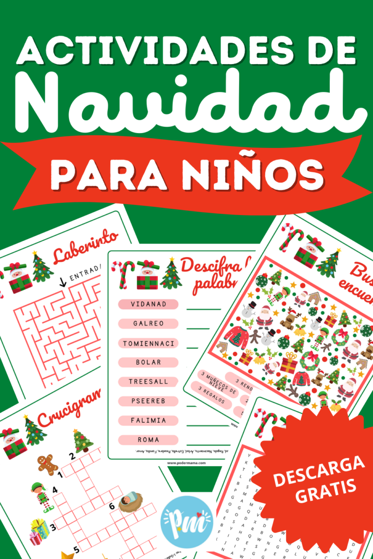 Actividades de Navidad para niños. Imprimibles gratis. - Poder Mamá