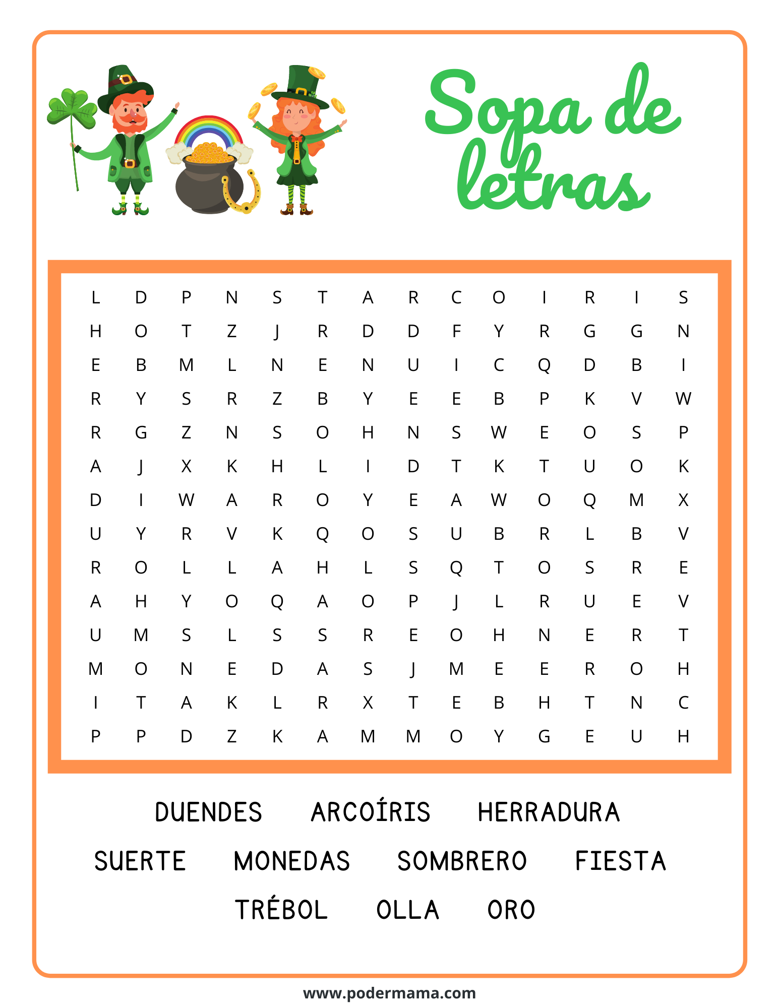 Actividades de San Patricio para niños. - Poder Mamá