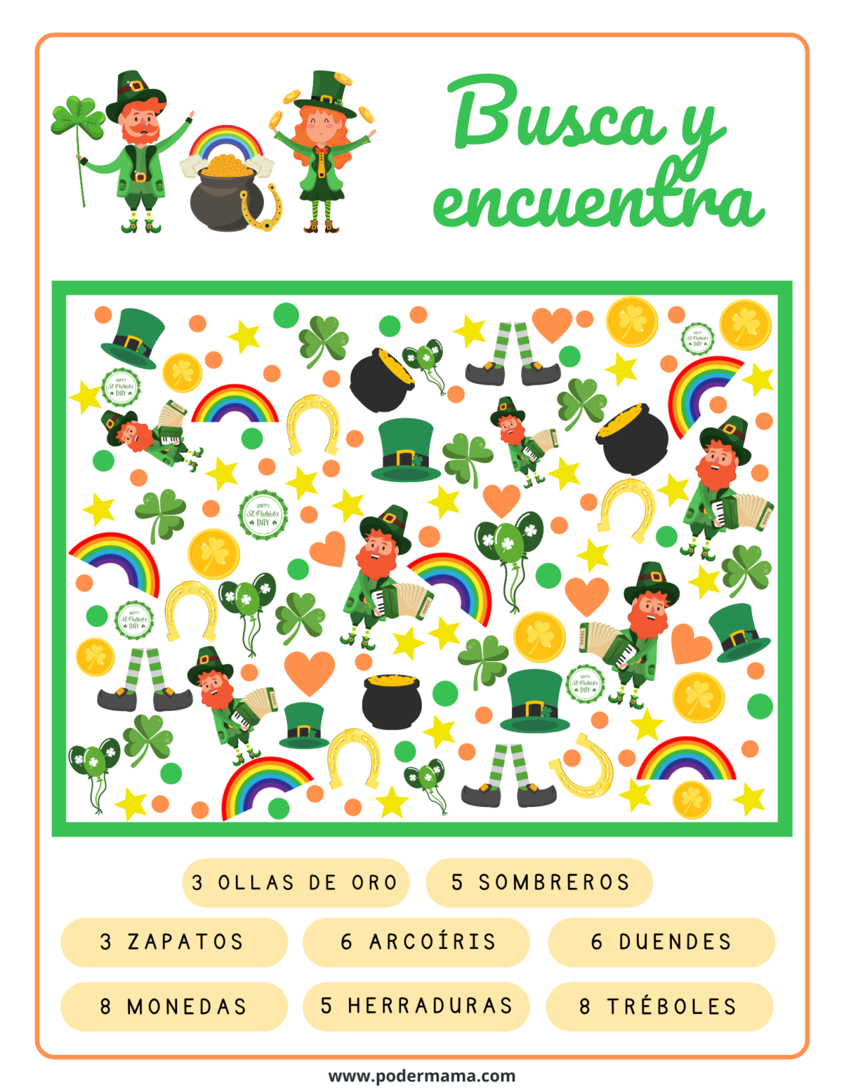 Actividades de San Patricio para niños. - Poder Mamá