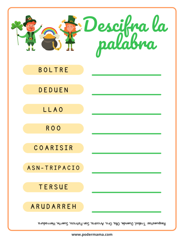 Actividades de San Patricio para niños. - Poder Mamá