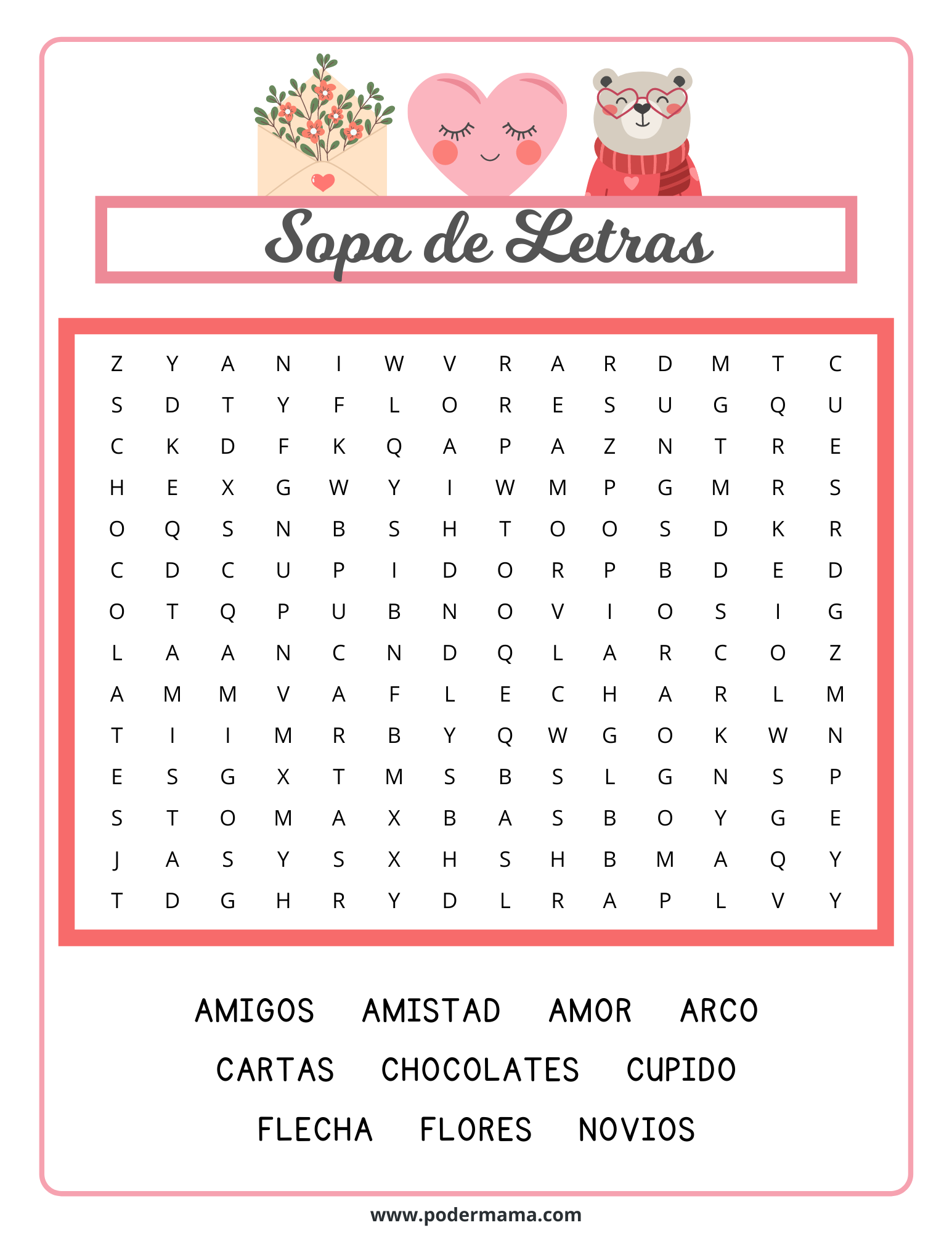 Actividades de San Valentín para niños. - Poder Mamá