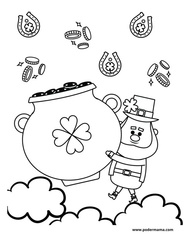 Dibujos de San Patricio para imprimir y colorear. - Poder Mamá