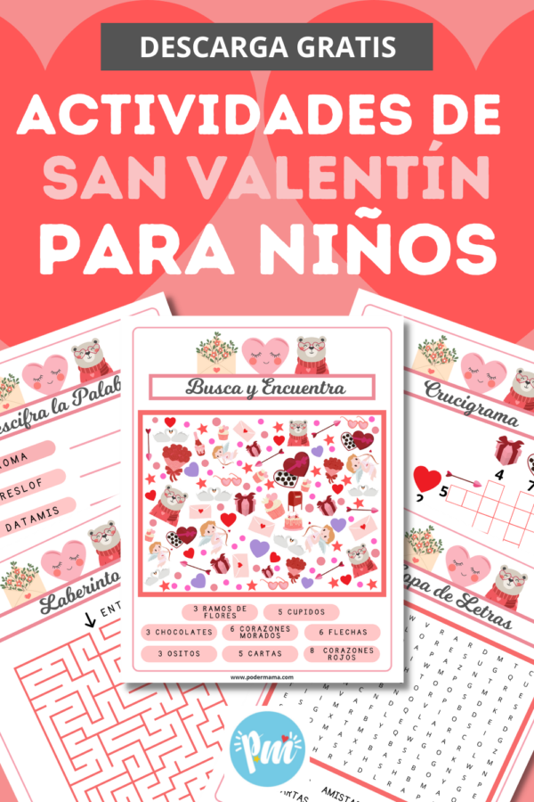 Actividades de San Valentín para niños. - Poder Mamá