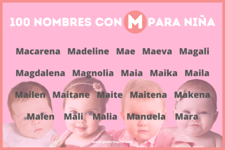 100 Nombres con M para niña, origen y significado - Poder Mamá