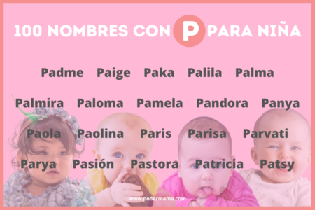 100 Nombres con P para niña, origen y significado. - Poder Mamá