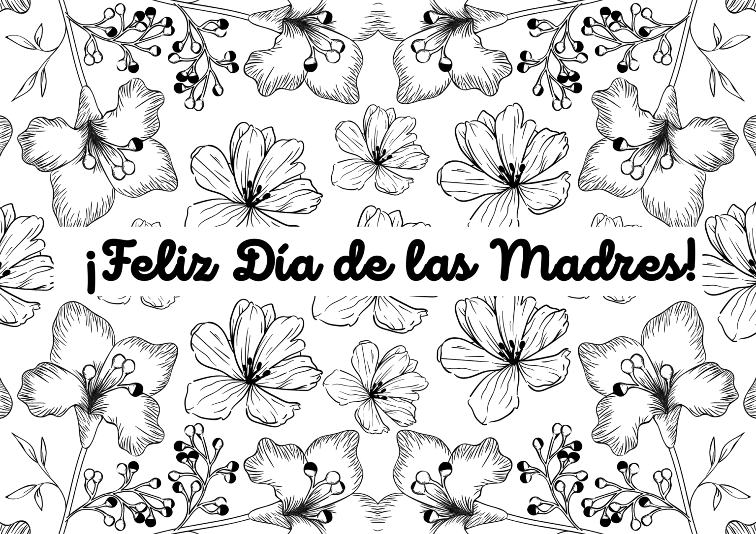 Dibujos del Día de las Madres para colorear. - Poder Mamá
