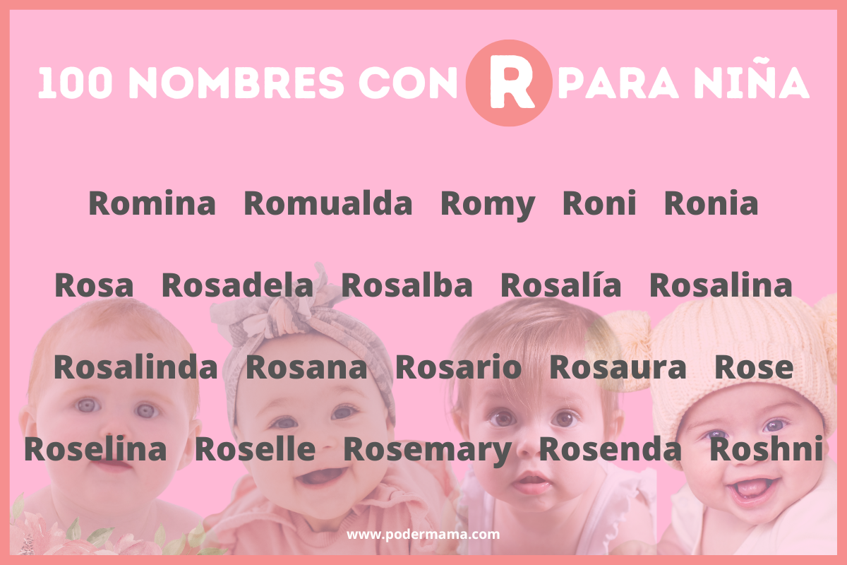 100 Nombres con R para niña, origen y significado. - Poder Mamá