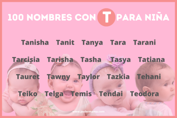 100 Nombres con T para niña, origen y significado. - Poder Mamá