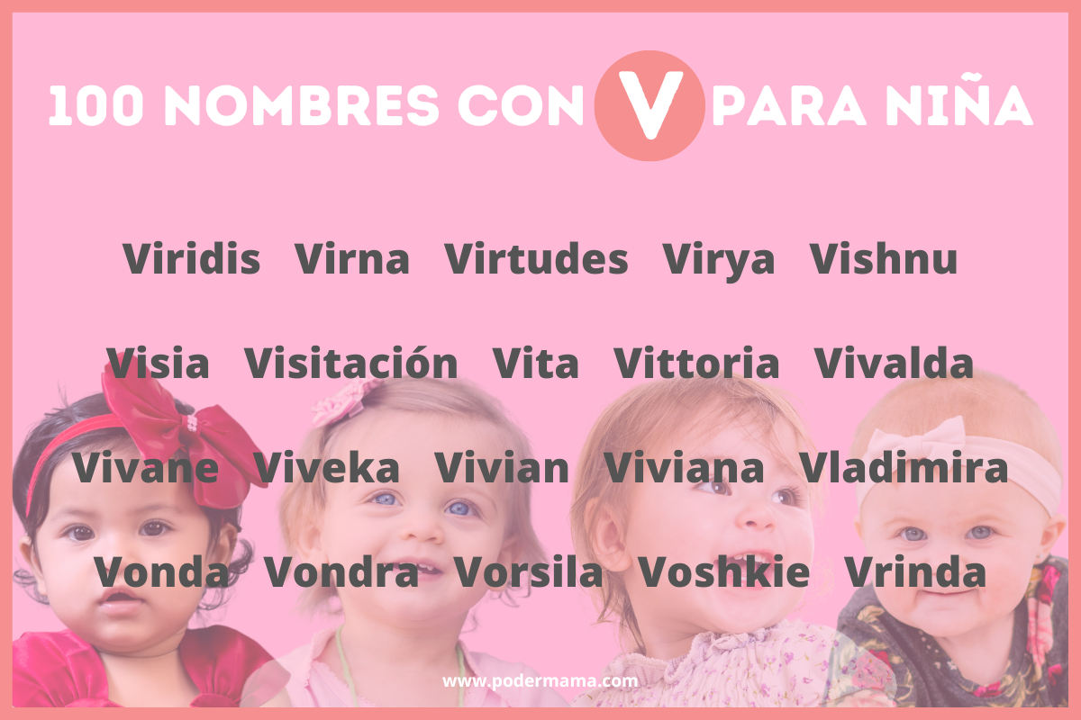 100 Nombres con V para niña, origen y significado. - Poder Mamá