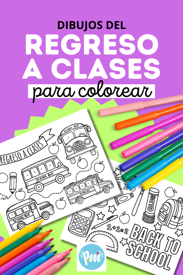 Dibujos del Regreso a Clases para colorear. - Poder Mamá