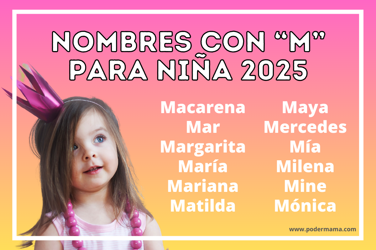 100 Nombres para niña en 2025, bonitos y en tendencia. - Poder Mamá